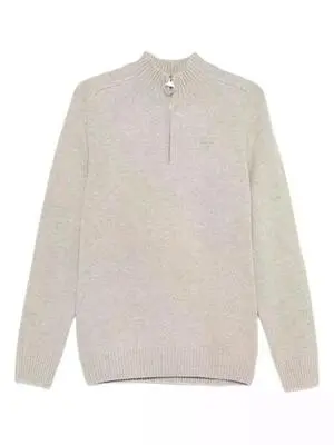 Barbour Grangetown Zip-up Sweater - Neutrals