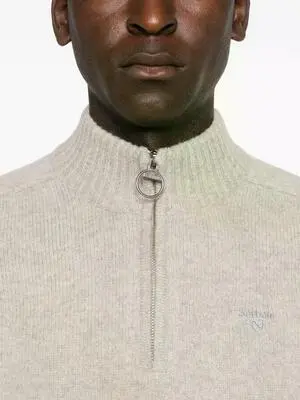 Barbour Grangetown Zip-up Sweater - Neutrals