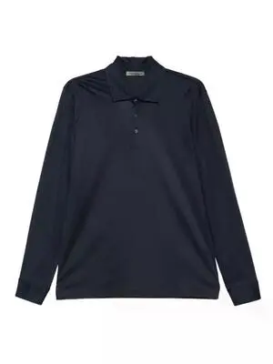 Corneliani Long-sleeve Polo Shirt - Black