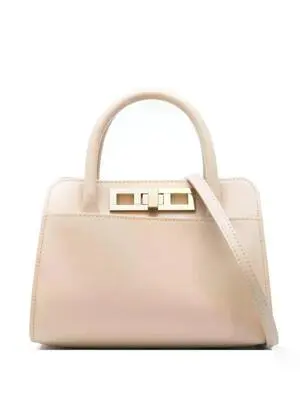 Fabiana Filippi Top-handle Clasp Tote - Neutrals