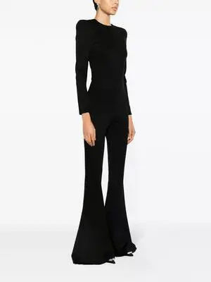 NISSA Flared-leg Jumpsuit With Padded Shoulders