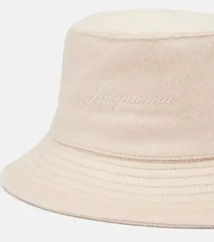 Jacquemus Wool Bucket Hat - Beige