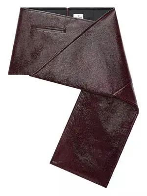 COURREGES Panelled Asymmetric Mini Skirt - Red