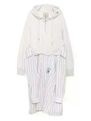 Mihara Yasuhiro Combined Hoodie Dress - Grey