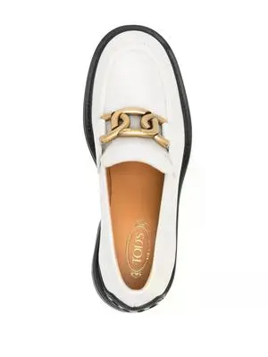 TOD'S 65mm Logo-plaque Leather Loafers