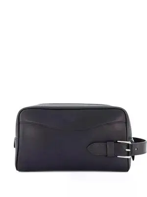 Ralph Lauren Purple Label Leather Travel Pouch - Black