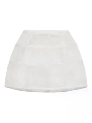Blumarine Lace-panelled Mini Skirt