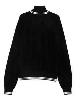 JIL SANDER Zip-front Ribbed Trim Cardigan