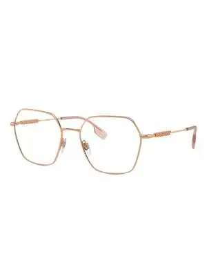 Burberry Geometric Full Rim Glasses - Gold