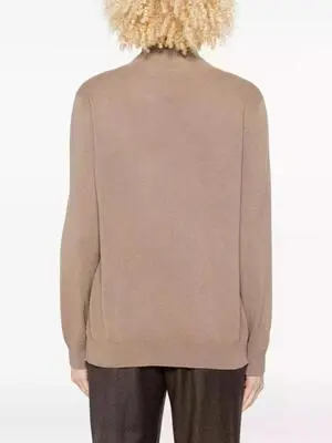 Fabiana Filippi High-neck Button Detail Sweater