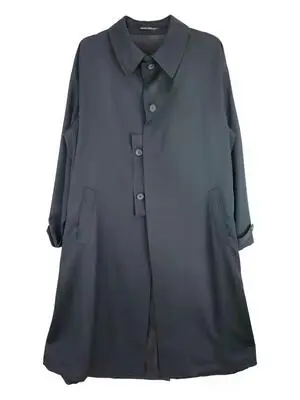 Yohji Yamamoto Button-fastening Point-collar Coat