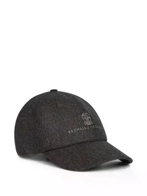 Brunello Cucinelli Embroidered Crest Curved-peak Cap