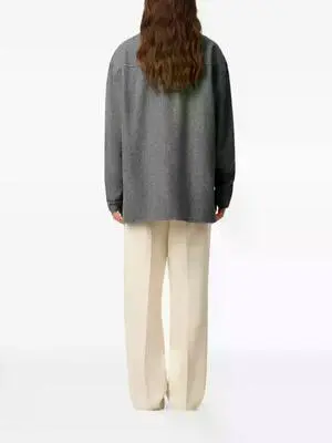 AMI Paris Long-sleeved Wool Polo Shirt