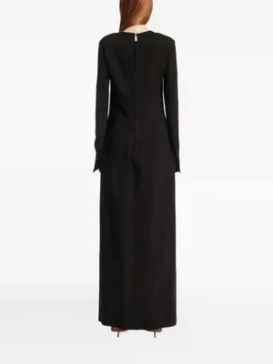 TOTEME Long-sleeve Maxi Dress - Black