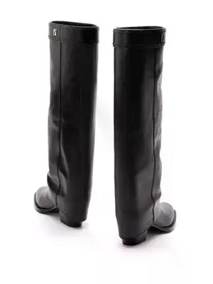 Fendi Leather Knee High Boots