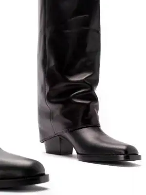 Fendi Leather Knee High Boots