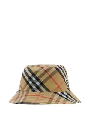Burberry Reversible Gabardine Bucket Hat - Brown