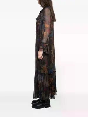 Zadig&Voltaire Ralicel Maxi Dress With Horse Print