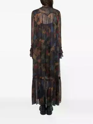 Zadig&Voltaire Ralicel Maxi Dress With Horse Print
