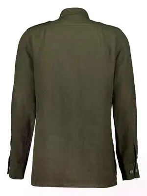 120% Lino Cargo-pockets Linen Shirt