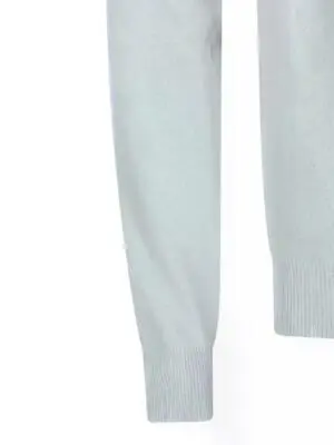 Malo Ribbed Knit Turtleneck Sweater - White
