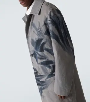 Dries Van Noten Randale Floral Cotton Trench Coat