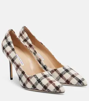 MANOLO BLAHNIK Manolo Blahnik BB 90 Checked Pumps