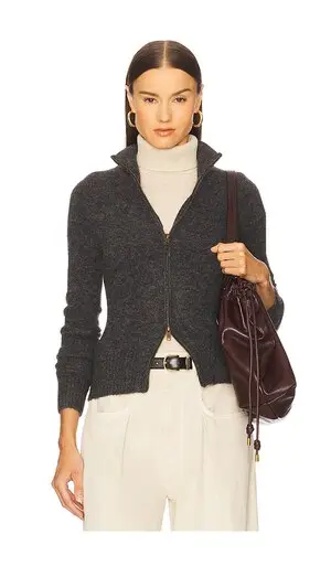 Isabel Marant Étoile Prunella Cropped Zip-up Sweater - Grey
