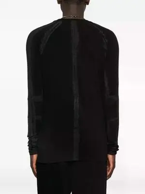 THOM KROM Panelled Long Sleeve Sweater