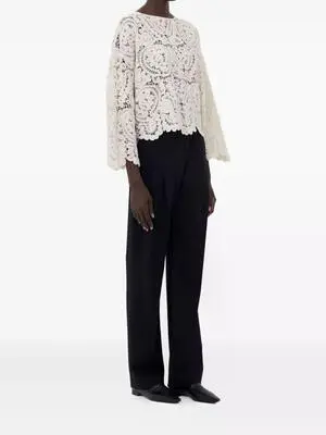 Loulou De Saison Arold Crochet Lace Sweater