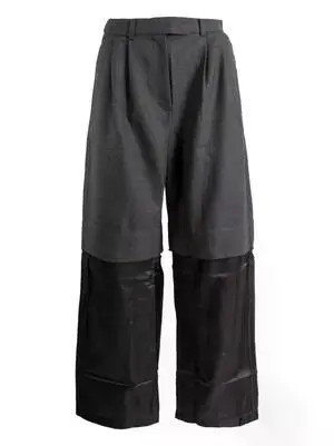 Vaquera Panelled Pleated Trousers