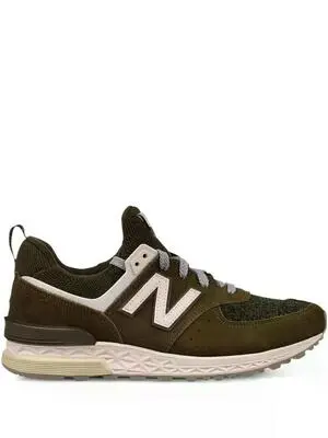 NEW BALANCE 574 Suede Lace-up Sneakers - Brown