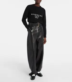 Givenchy Logo Wool And Cashmere Sweater - Black