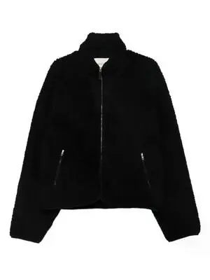 ENTIRE STUDIOS Zip-up Fleece Jacket - Black