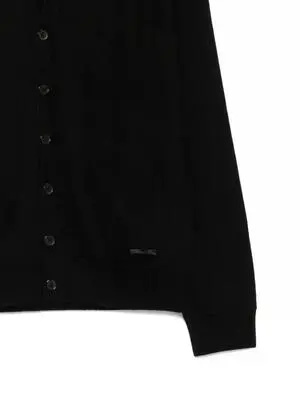 Dsquared2 V-neck Buttoned Cardigan With Raglan Sleeves And Patch Pockets