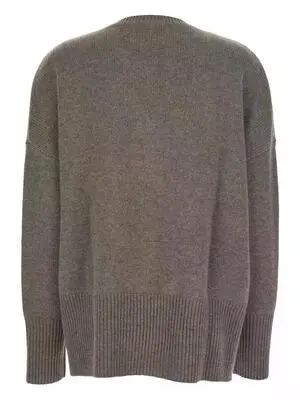 LISA YANG Round-neck Ribbed Sweater - Brown