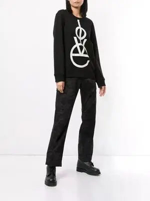 PORTS V Love Print Crewneck Sweatshirt