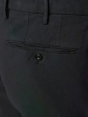 Incotex Cotton Blend Straight Leg Trousers - Blue