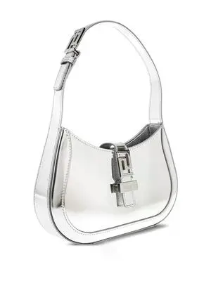 Versace Greca Goddess Metallic Tote Bag - Silver