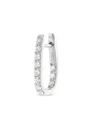 ALINKA 18k White Gold Mini Linka Diamond Earring - Silver