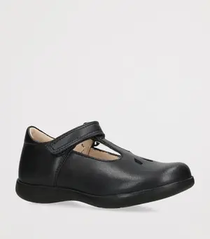 Trotters Hampton Classics Evie Leather Mary Jane Shoes - Navy