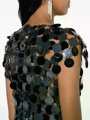 Rabanne Sequinned Chainmail Minidress