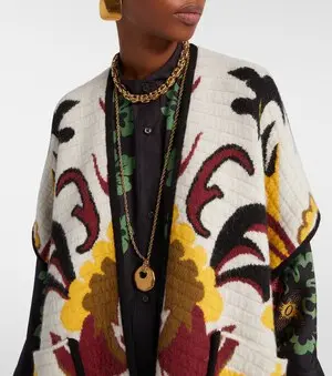 La DoubleJ In My Power" Patterned Cape