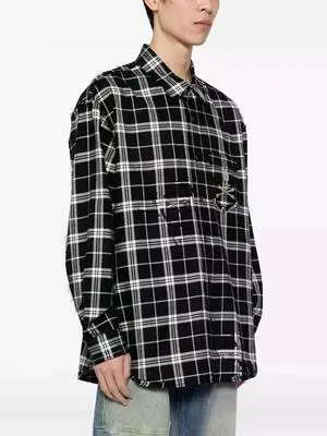 MASTERMIND WORLD Logo-embroidered Shirt - Black
