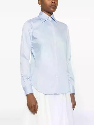 MAZZARELLI Long-sleeve Button-up Shirt - Blue