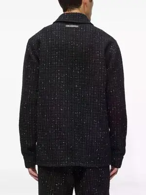 Karl Lagerfeld Notched Tweed Shirt