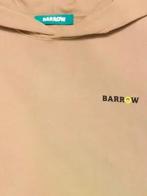 BARROW Logo Print Hoodie - Brown