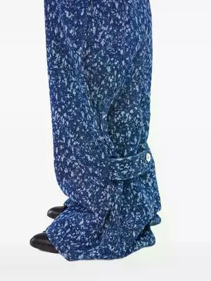 Rabanne Splatter-print Baggy Jeans