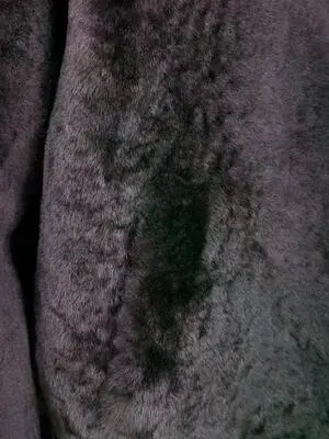 YVES SALOMON Hooded Lamb-fur Jacket - Brown