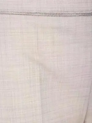 D.exterior Trimmed Wool Trousers